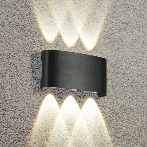 Brilagi - LED vanjsko zidno svjetlo FLAREBOX LED/6W/230V crno IP65 ...