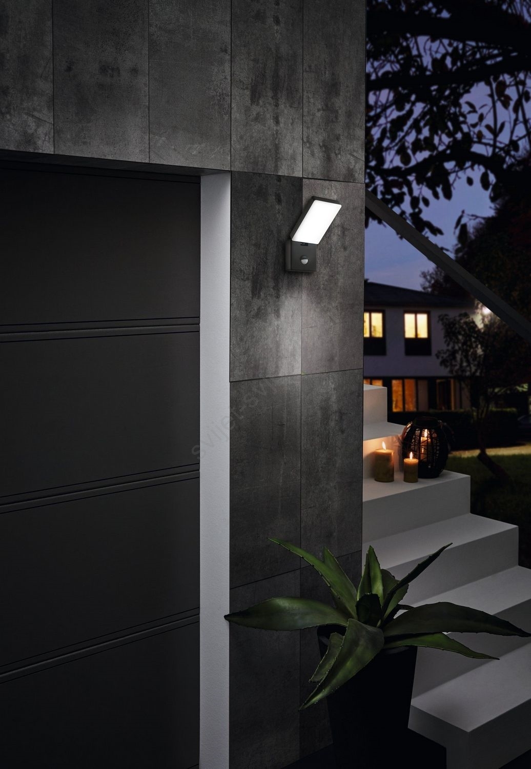 Eglo 75552 - LED Vanjska zidna svjetiljka sa senzorom LED/10W/230V IP44 ...