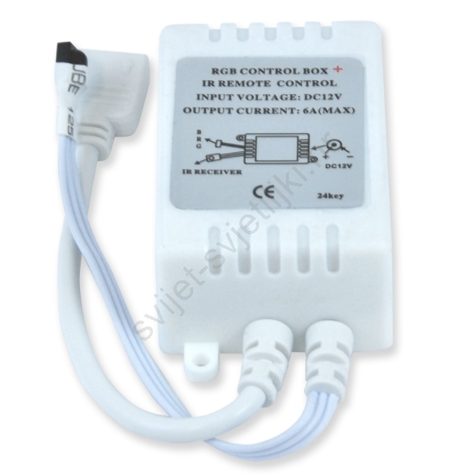 LED RGB Traka 5m + daljinski upravljač + adapter za napajanje 24W/12V ...