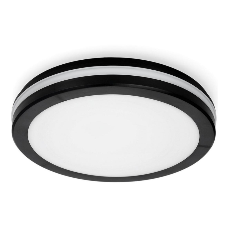 LED Stropna svjetiljka za kupaonicu LED/24W/230V IP65 pr. 30 cm crna ...