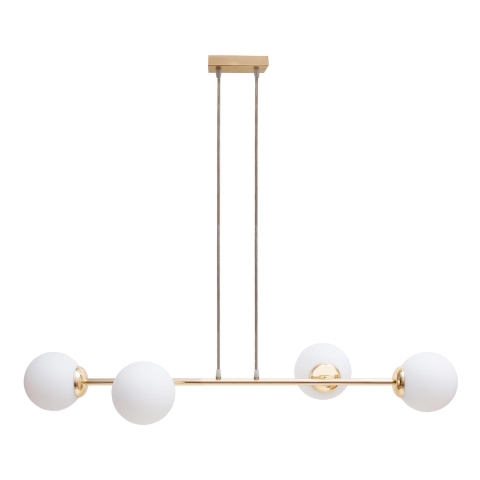 Luster na sajli FIRA 4xE27/60W/230V zlatna | Svijet svjetiljki