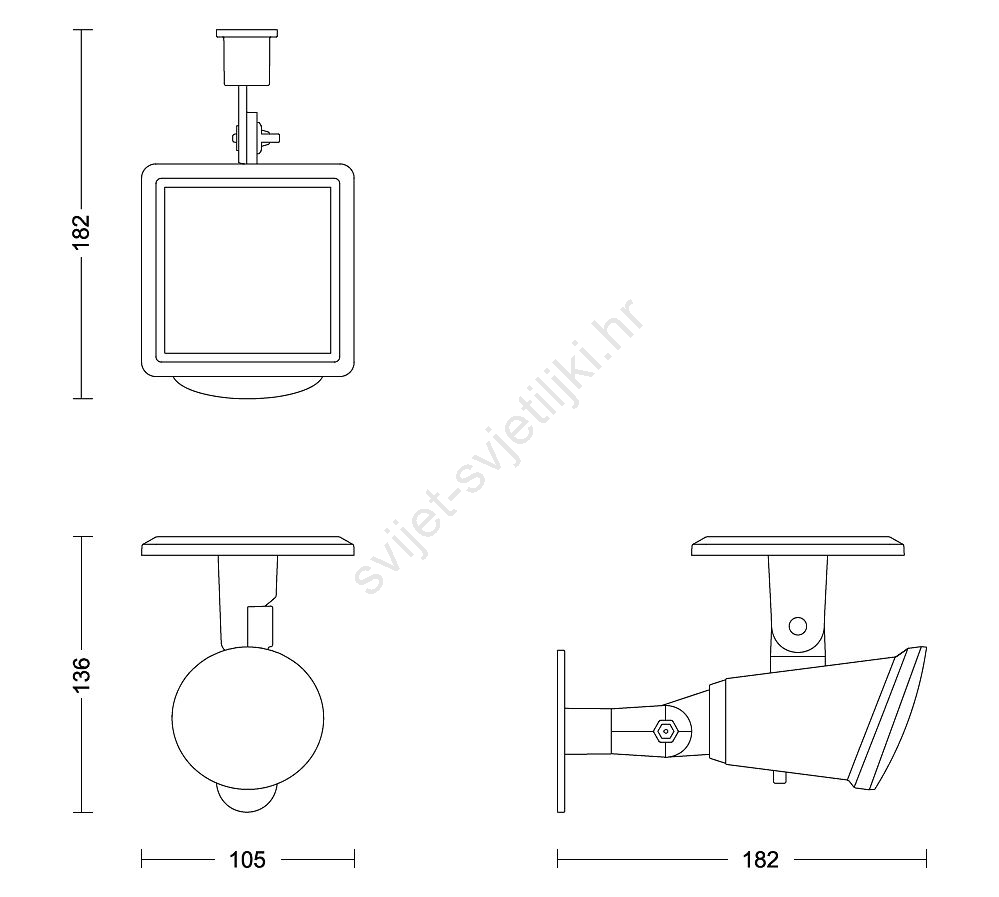 Philips - LED Solarna zidna svjetiljka JIVIX LED/1,4W/3,7V IP44 ...