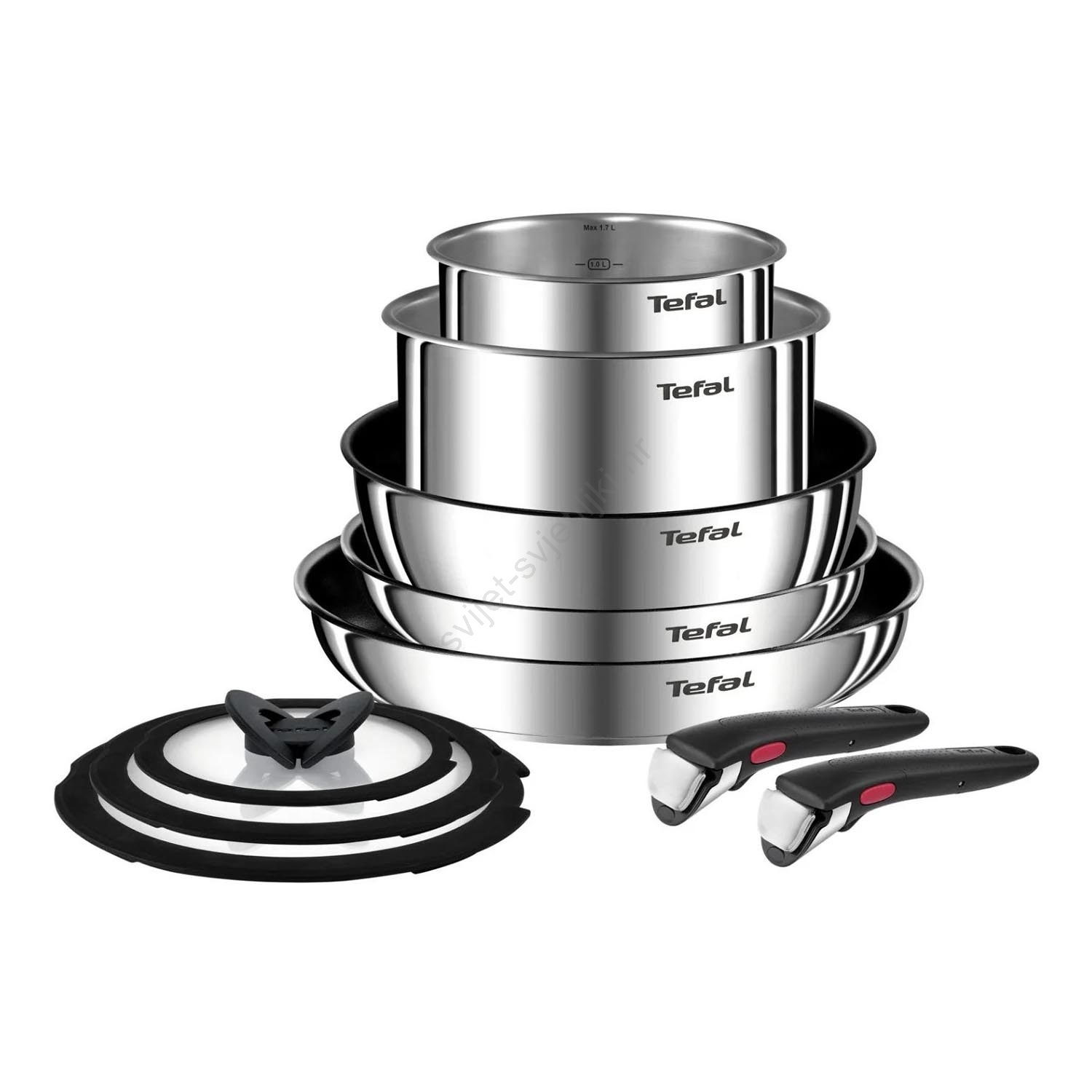 Tefal - Set posuđa 10 kom INGENIO EMOTION nehrđajući | Svijet svjetiljki