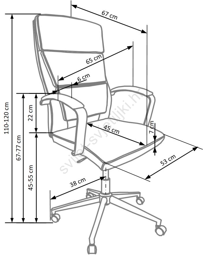 Uredska stolica FANU bijela | Svijet svjetiljki